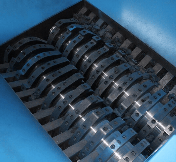 Double Shaft Industrial Tire Shredder, DS-1200, 150HP, 15 RPM, 480V ...