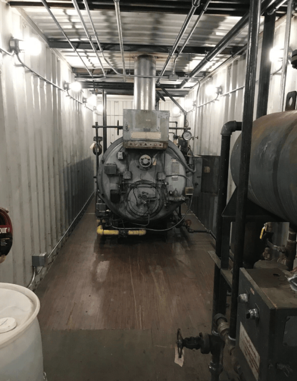 Portable 100HP High Pressure Steam Boiler In a 40' Shipping Container ...
